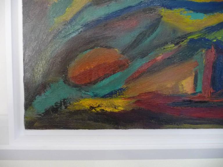 Marie Louise Garnavault French Modernist Abstract Landscape Oil ...