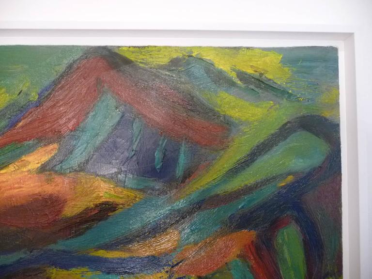 Marie Louise Garnavault French Modernist Abstract Landscape Oil ...