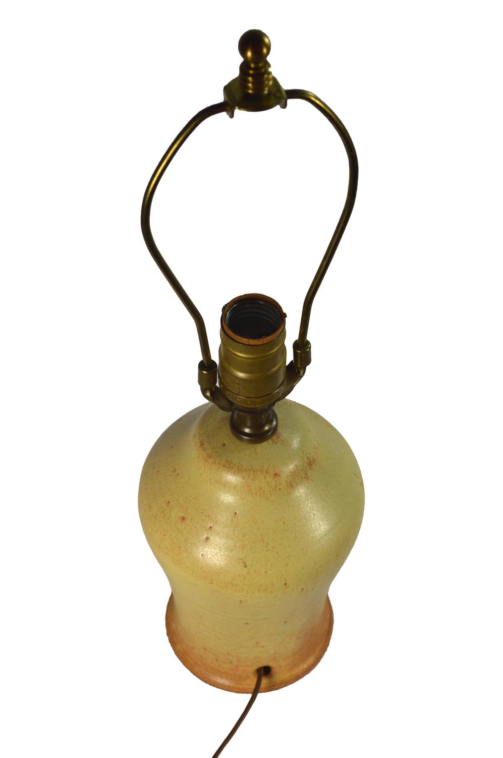 Vintage Studio Pottery Lamp For Sale at 1stdibs