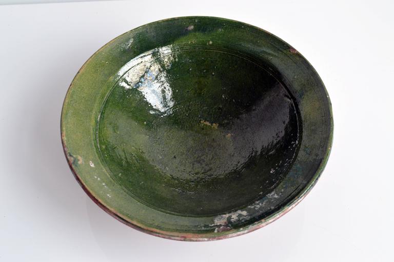 Green Ceramic Bowl at 1stDibs