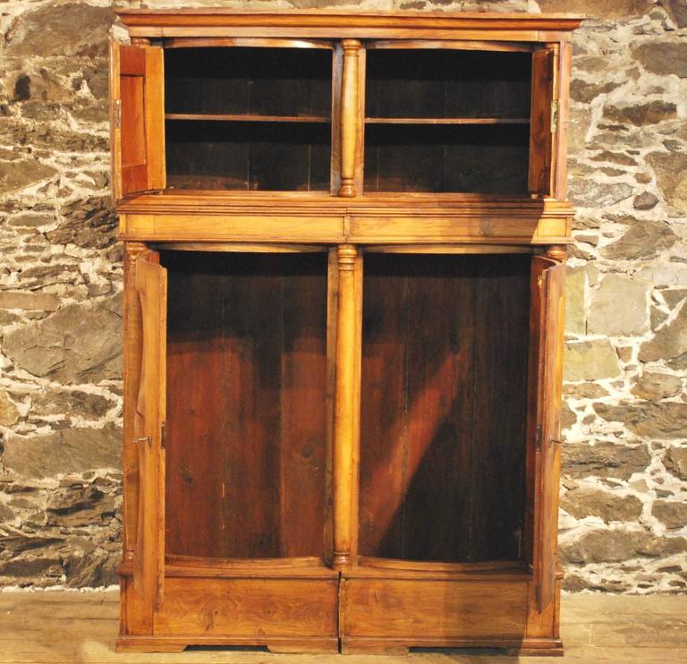 Antique Elmwood Four Door 'Hat' Cabinet, circa 1840 For Sale at 1stDibs