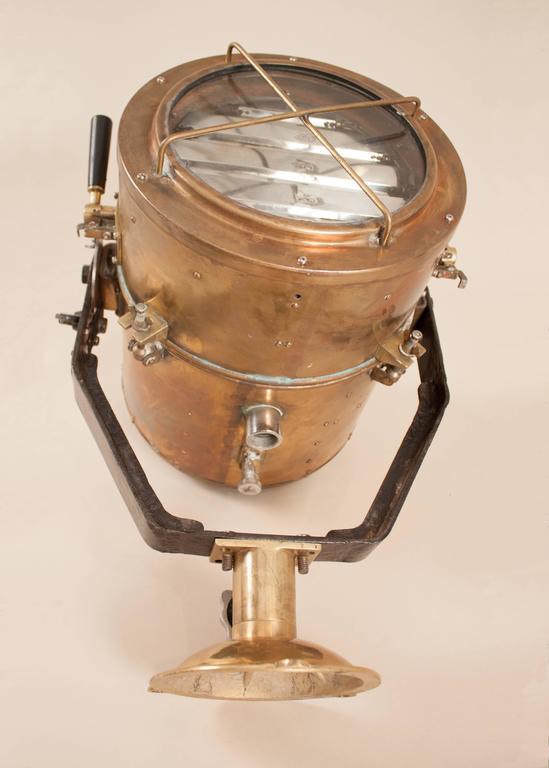 Nautical Brass Ship's Signaling Lantern at 1stDibs