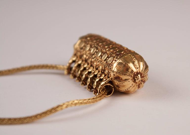 18-Karat Gold Indian Amulet Pendant Necklace For Sale at 1stDibs ...