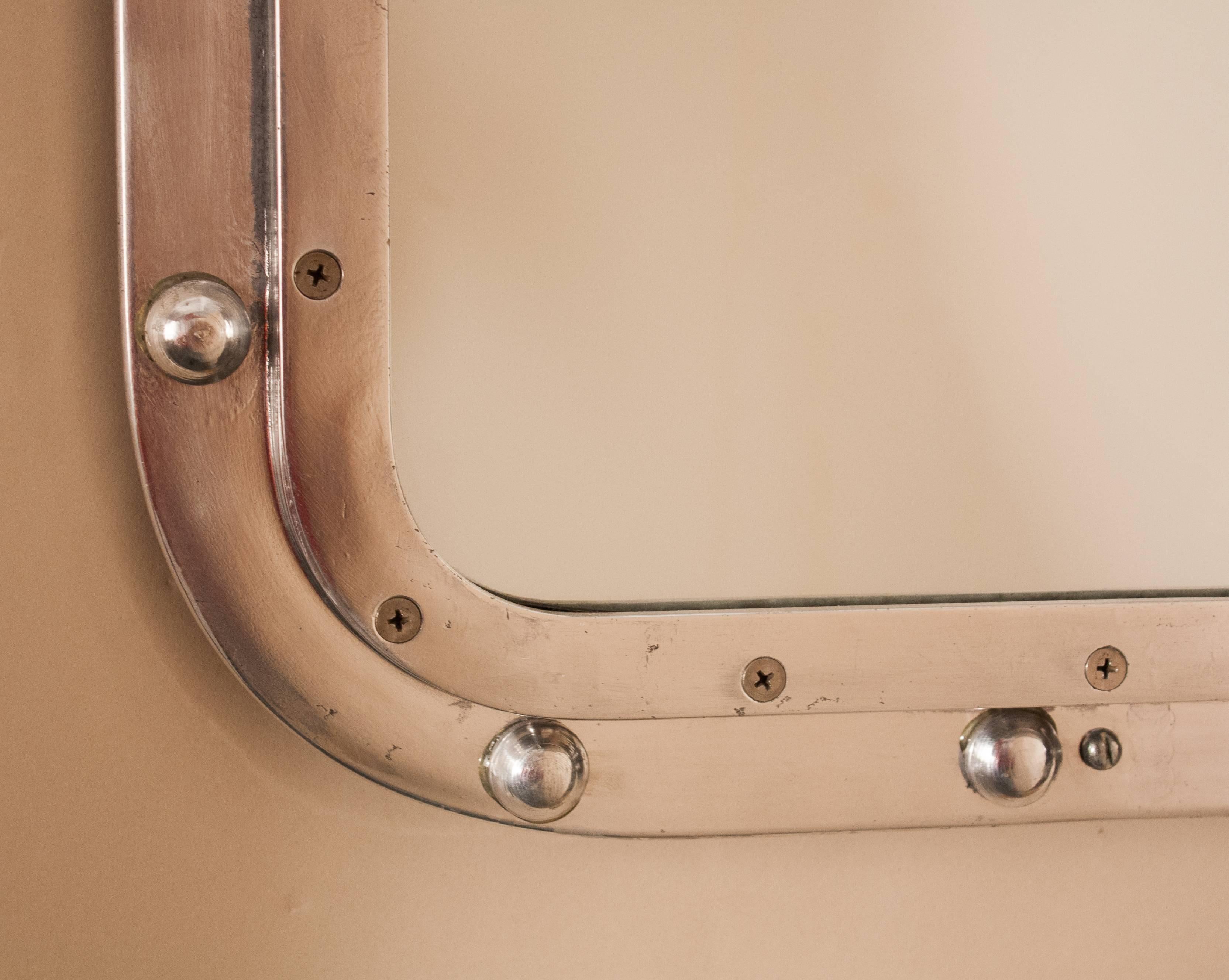 Mid-Century Aluminum Nautical Ship's Window Mirror at 1stDibs | ship ...