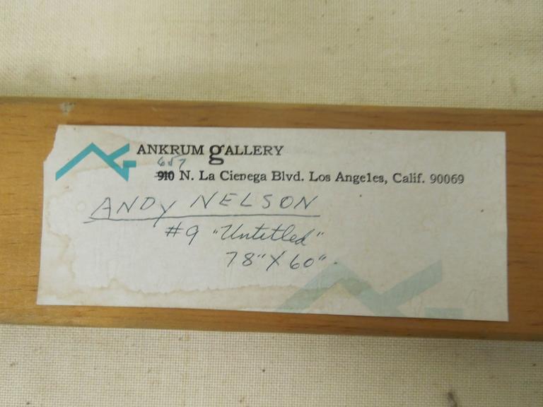 Lagre 1970s Andy Nelson Modernist Original Painting at 1stDibs