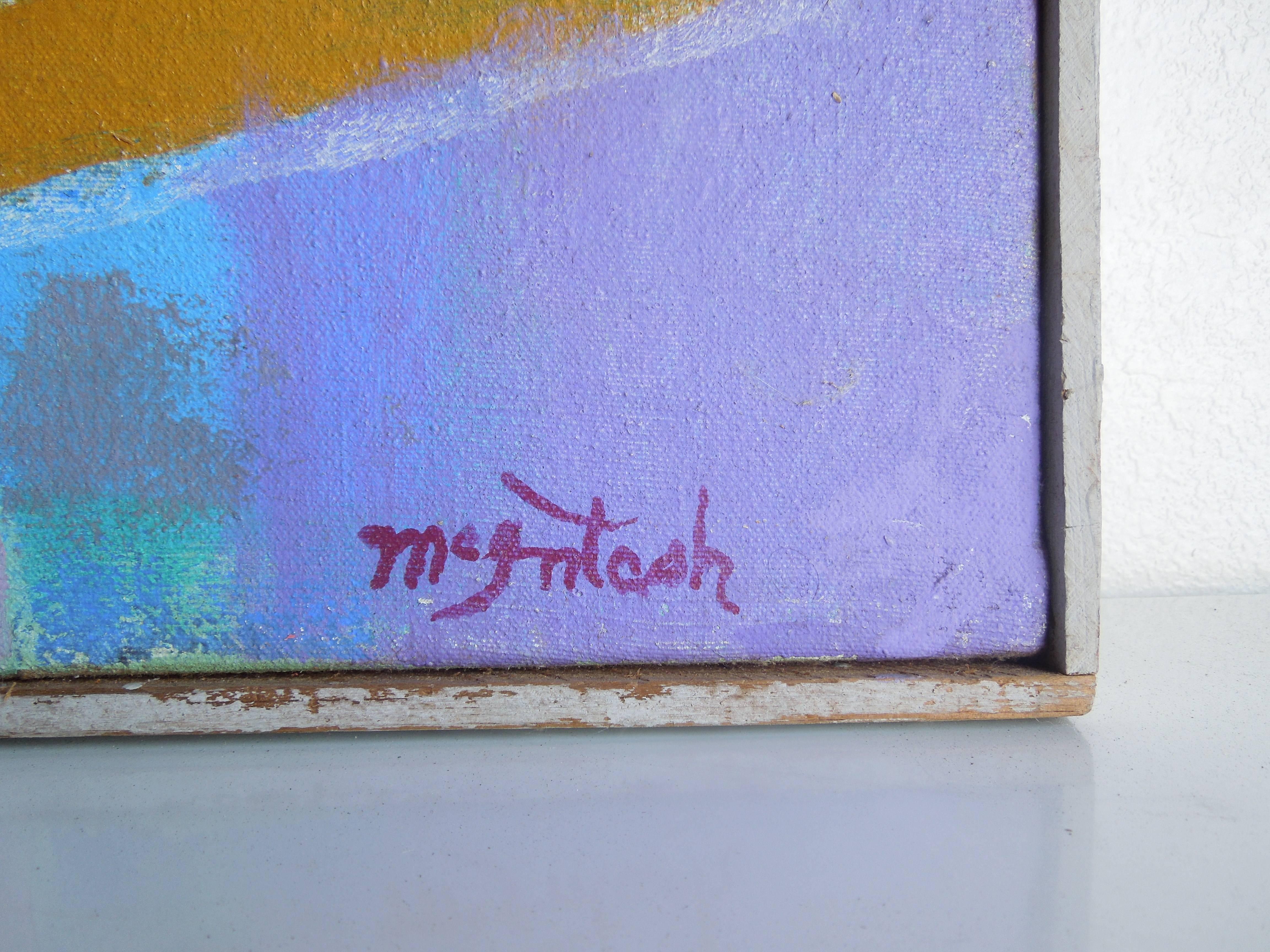 P.R. McIntosh, 1973 Modern Abstract Painting "Prophecy" For Sale at 1stDibs