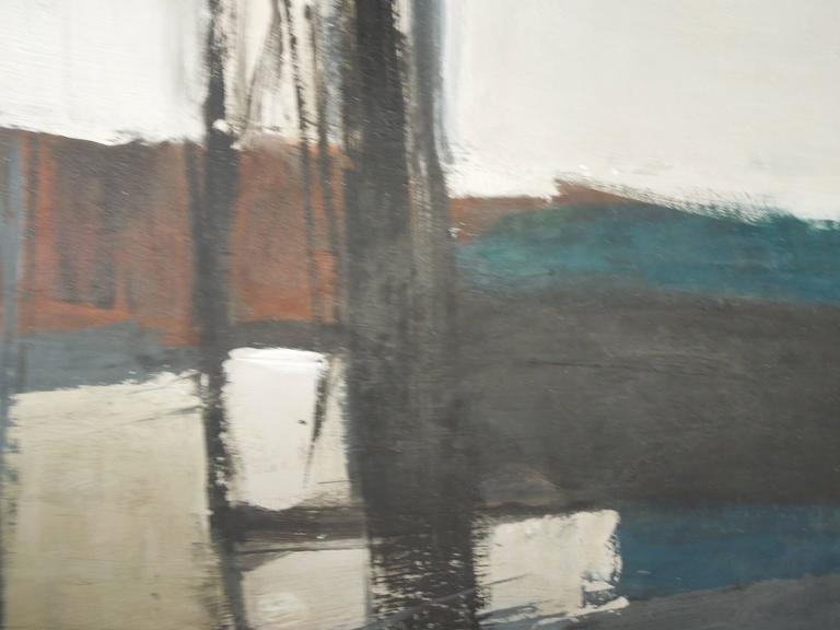 Large Spectacular Mid-Century Modern British Abstract Painting by ...