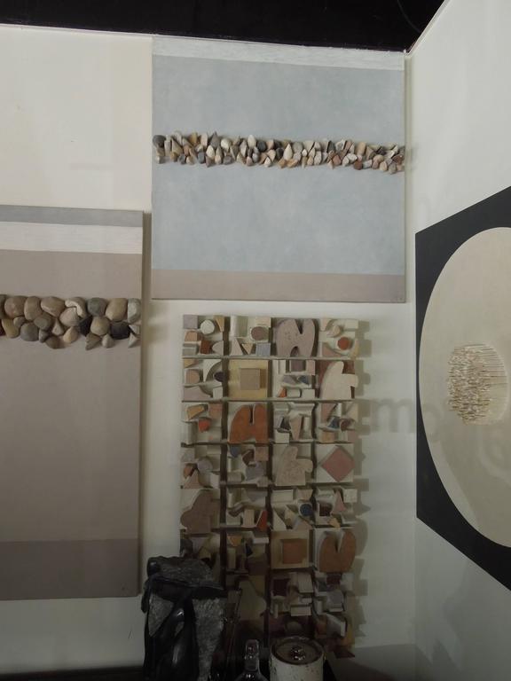 1981 Andy Nelson Original Dimensional Wood and Acrylic on Canvas at 1stDibs