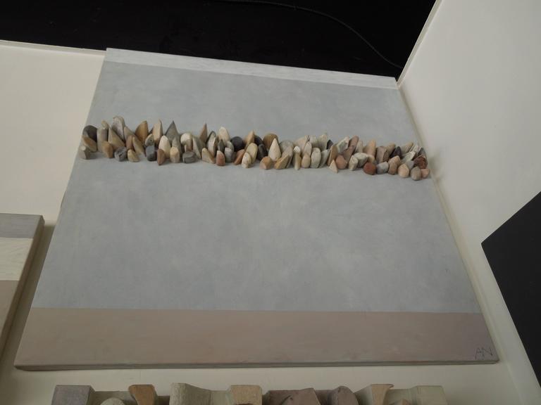 1981 Andy Nelson Original Dimensional Wood and Acrylic on Canvas at 1stDibs