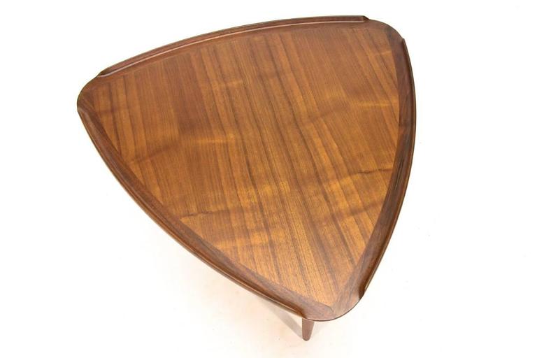Triangular Side Table by Poul Jensen for Selig at 1stDibs