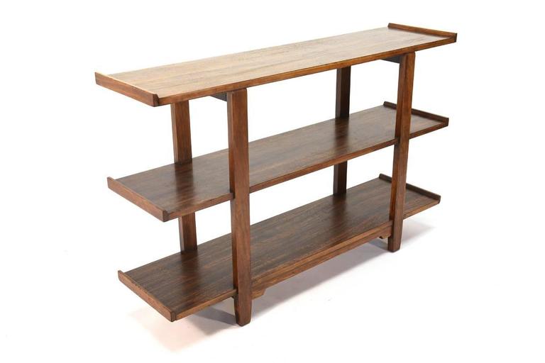 Drexel Perspective Mahogany Shelf by Milo Baughman at 1stDibs