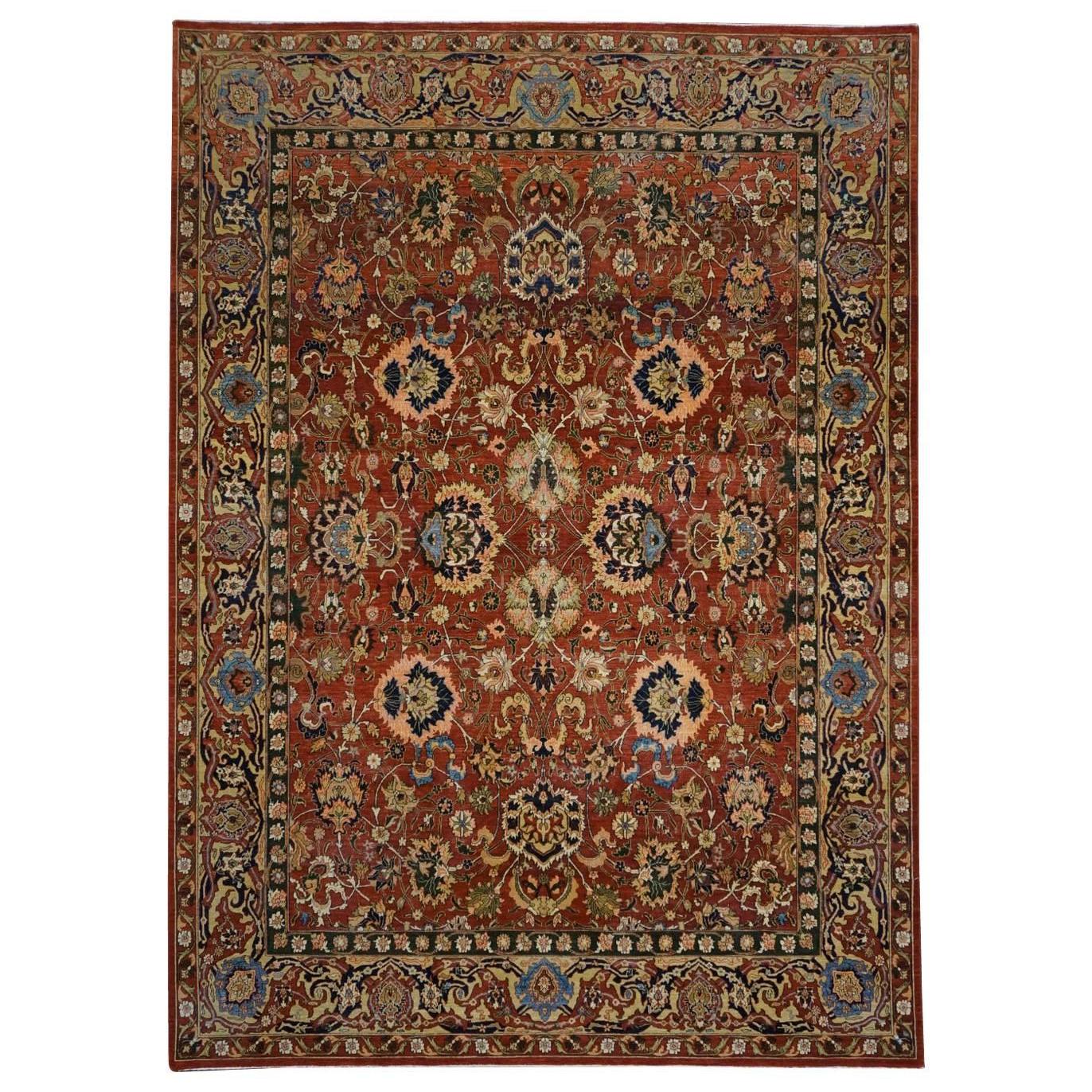 Persian Safavid Isfahan 20th Century Oriental Rug For Sale at 1stDibs