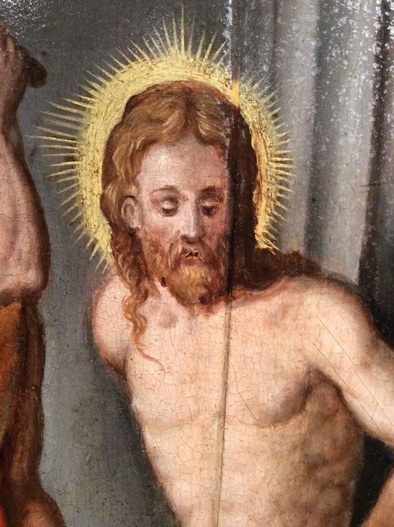 Oil on Oak Panel, "The Flagellation of Christ" Flemish, Late 16th ...