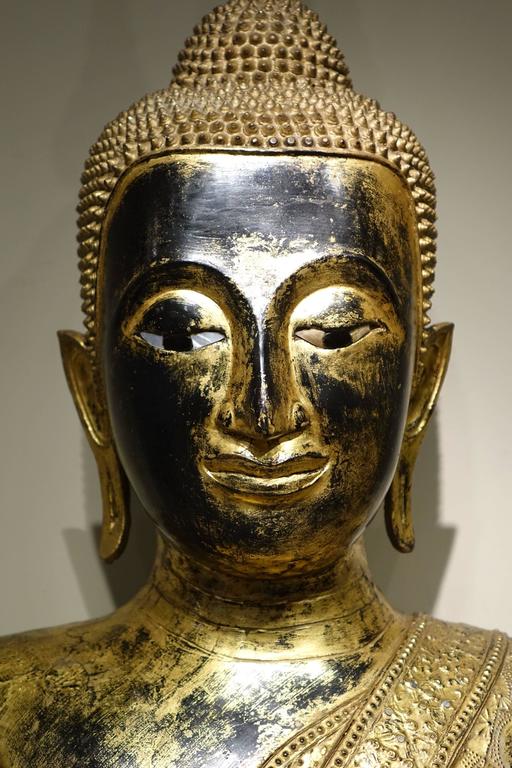 Impressive Bronze Buddha Statue in Rattanakosin Style, Late 19th ...