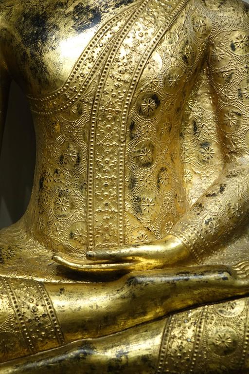 Impressive Bronze Buddha Statue in Rattanakosin Style, Late 19th ...