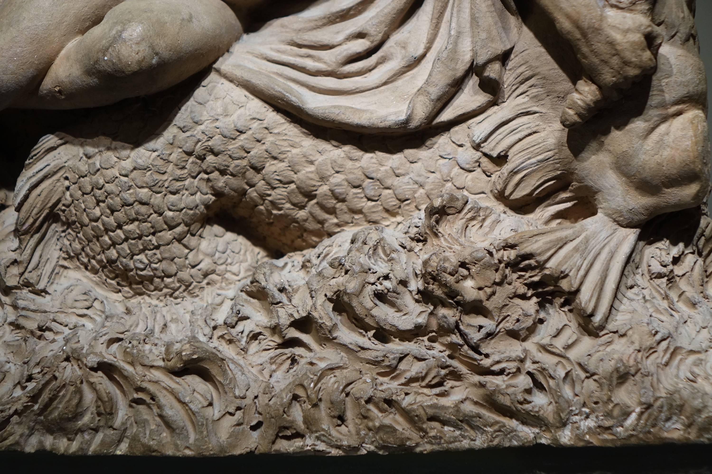 Marine Centaur and Nymph, Original Terracotta, French work, circa 1770 ...