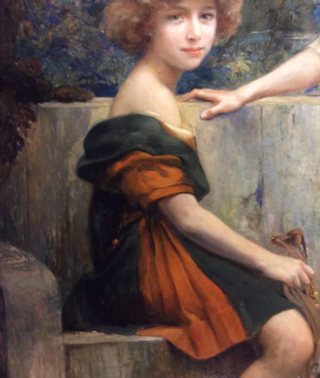 Portrait of the Bernard Family in Lyon, Around 1920, Signed Tony Tollet ...