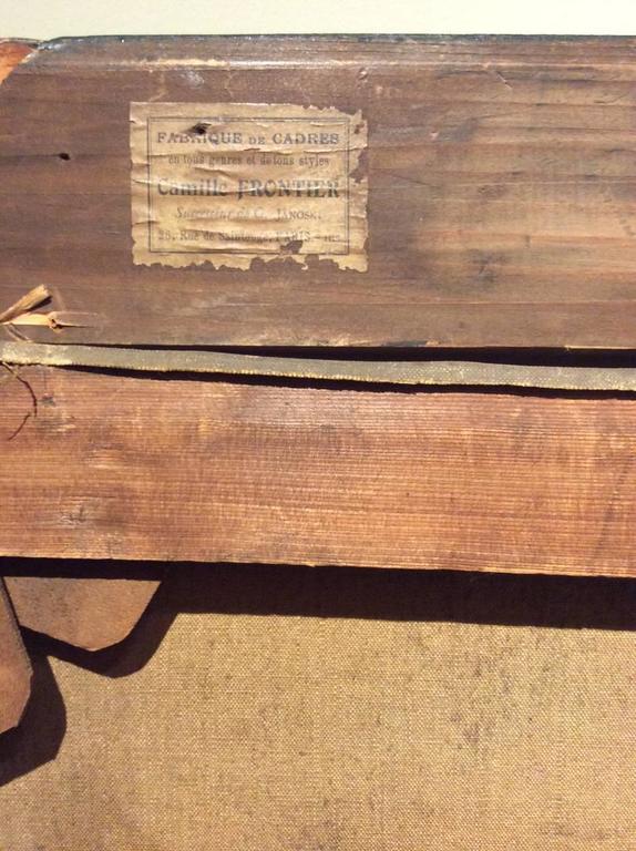 Portrait of a Young Woman, Signed Edouard Bisson, French Painter 1856 ...