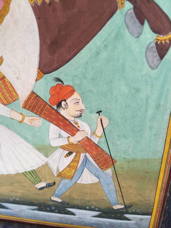 Indian Miniature Painting of Maharana Bhim Singh of Mewar For Sale at ...