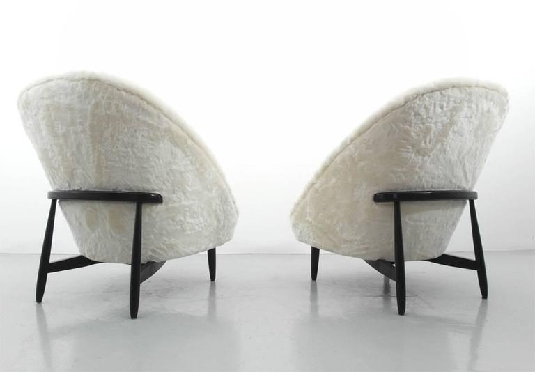 Theo Ruth Artifort Club Chairs Faux Fur at 1stDibs