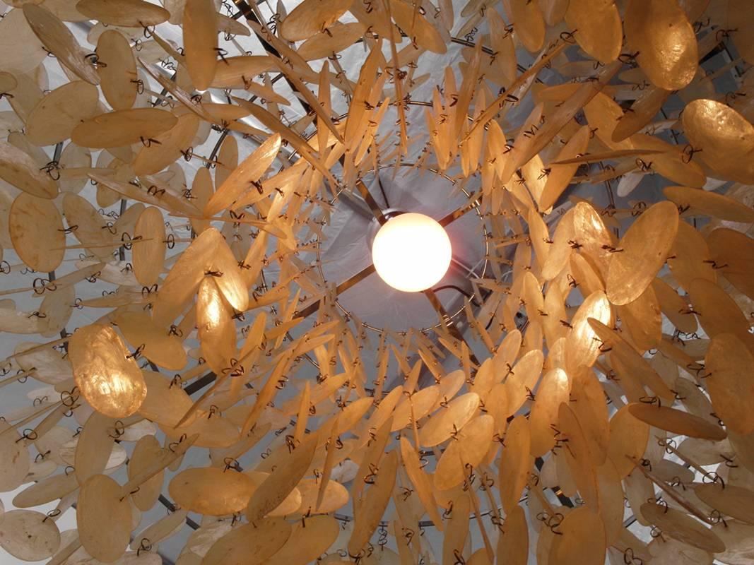 Verner Panton Fun 11 DM Capiz Shell Chandelier at 1stDibs | fun ...
