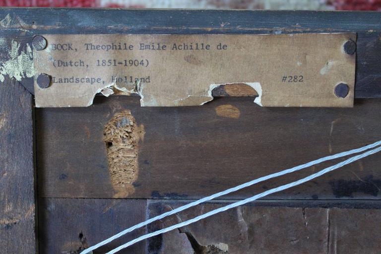 Theophile de Bock Farm House Landscape Oil Painting at 1stDibs | de ...