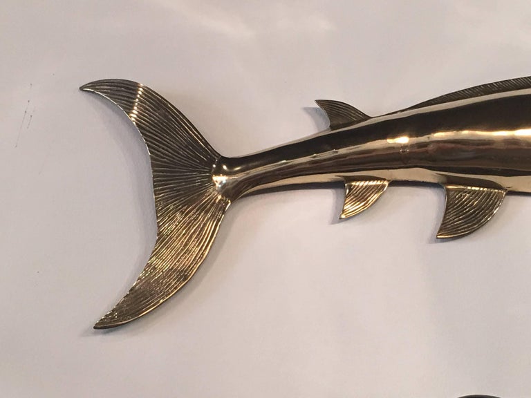 Brass Wall Art Blue Marlin Fish Mount Palm Beach Ocean at 1stDibs ...