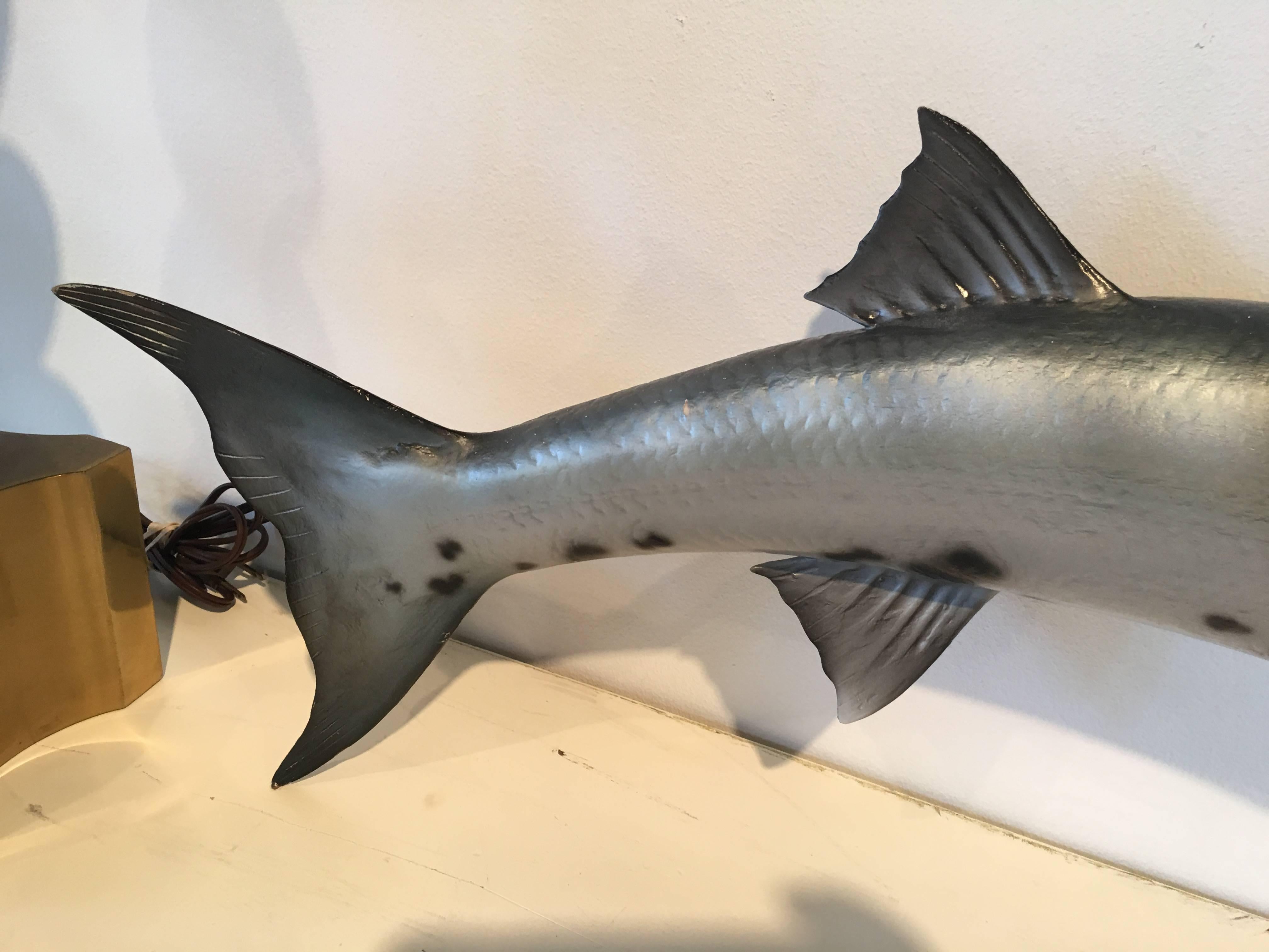 Vintage Taxidermy Barracuda Fish Wall Mount Hanging Palm Beach at ...