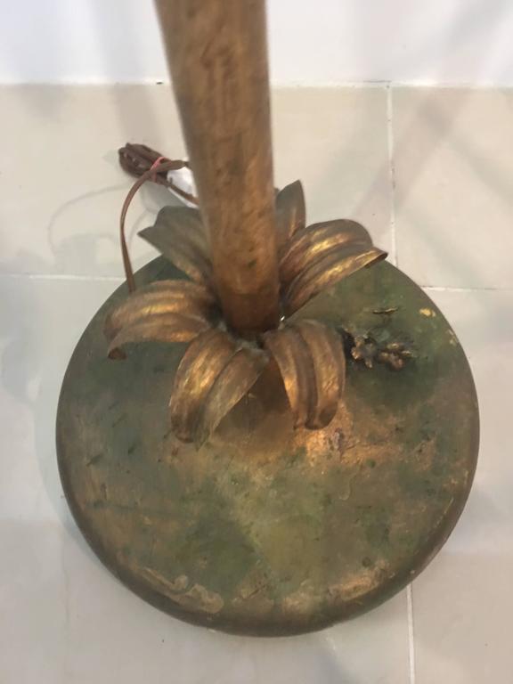 Palm Tree Floor Lamp Light Brass Gold Tropical Palm Beach Vintage at ...