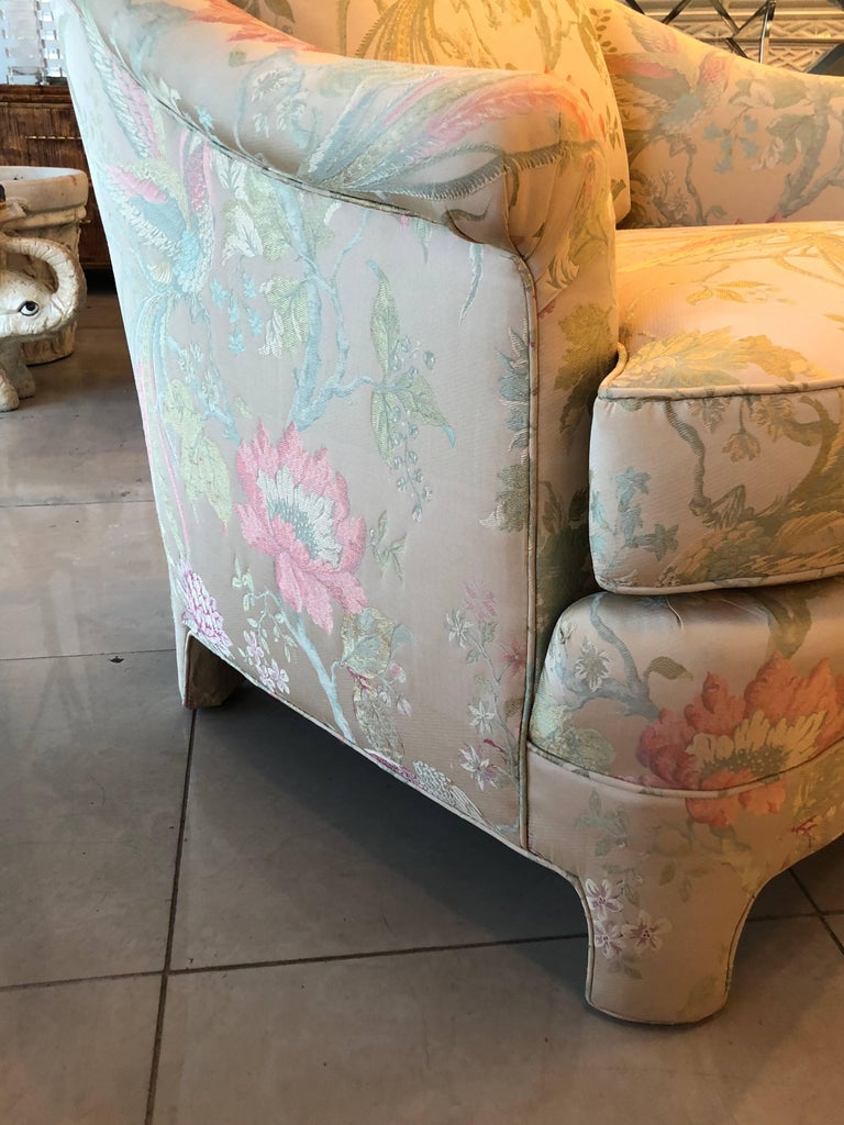 Pair of Vintage Club Tropical Birds Lounge Armchairs Arm Chairs ...