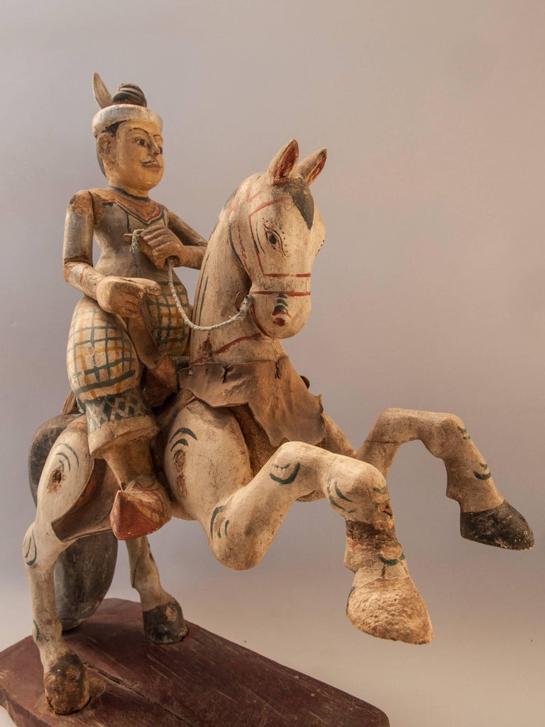 Wood Nat Spirit Figure Min Kyawzwa Burma, Early to Mid-20th Century at ...