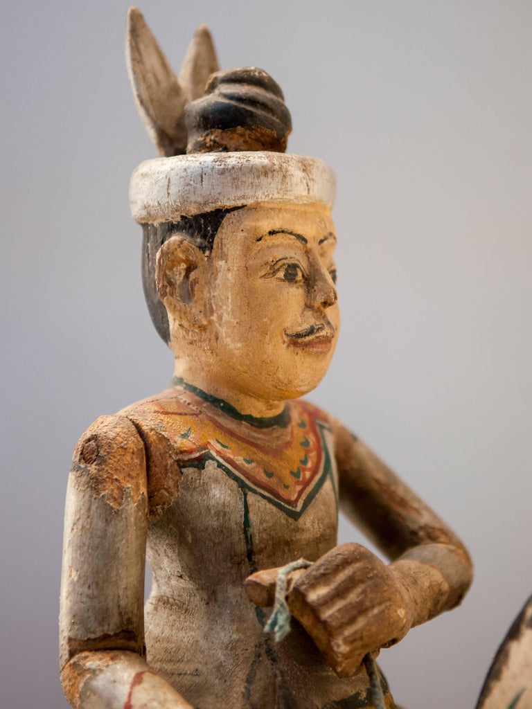Wood Nat Spirit Figure Min Kyawzwa Burma, Early to Mid-20th Century at ...