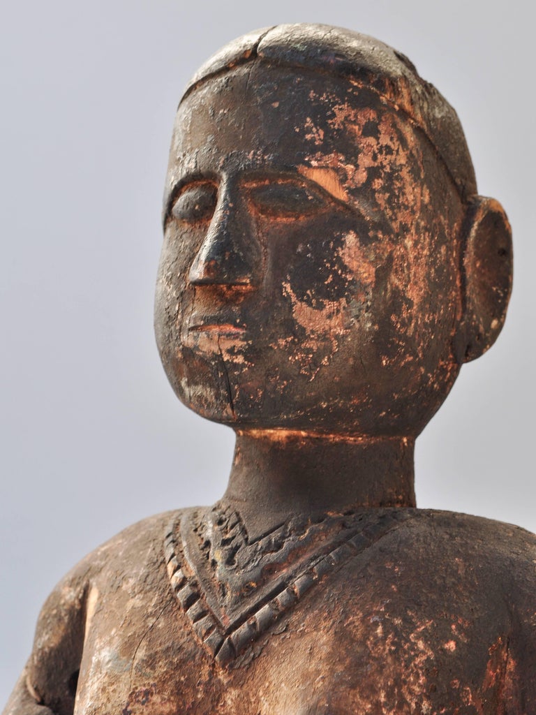 Wood Carved Statue Tharu People Southern Nepal, Early-Mid 20th Century ...