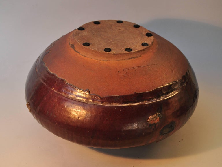 Brown Glaze Stoneware Water Pot from Burma, Mid-20th Century at 1stDibs