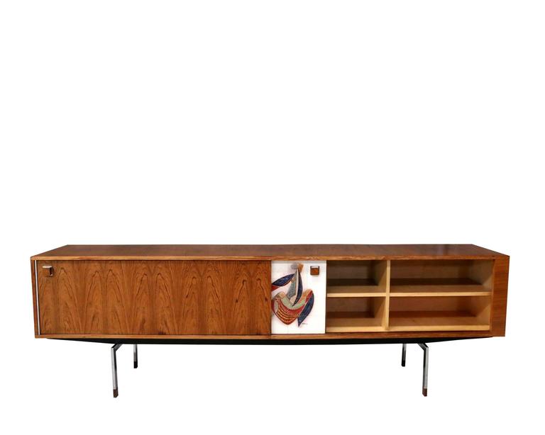 Extra Long Modernist Sideboard by Architect Alfred Hendrickx for ...