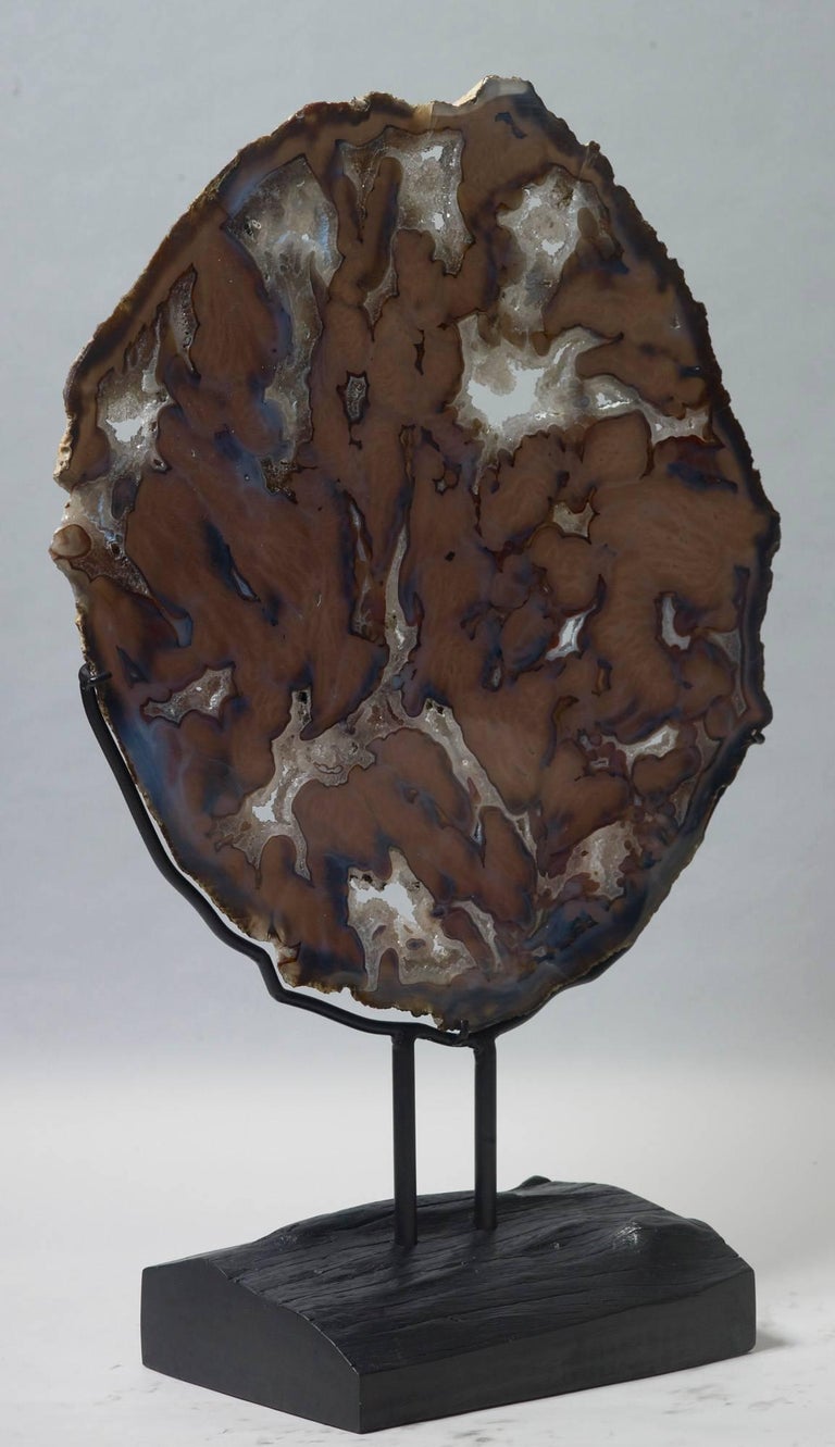 Large Agate Slice For Sale at 1stDibs | large agate slice on stand ...