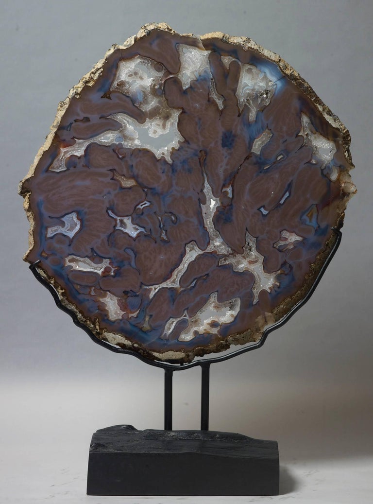 Large Agate Slice For Sale at 1stDibs | large agate slice on stand ...