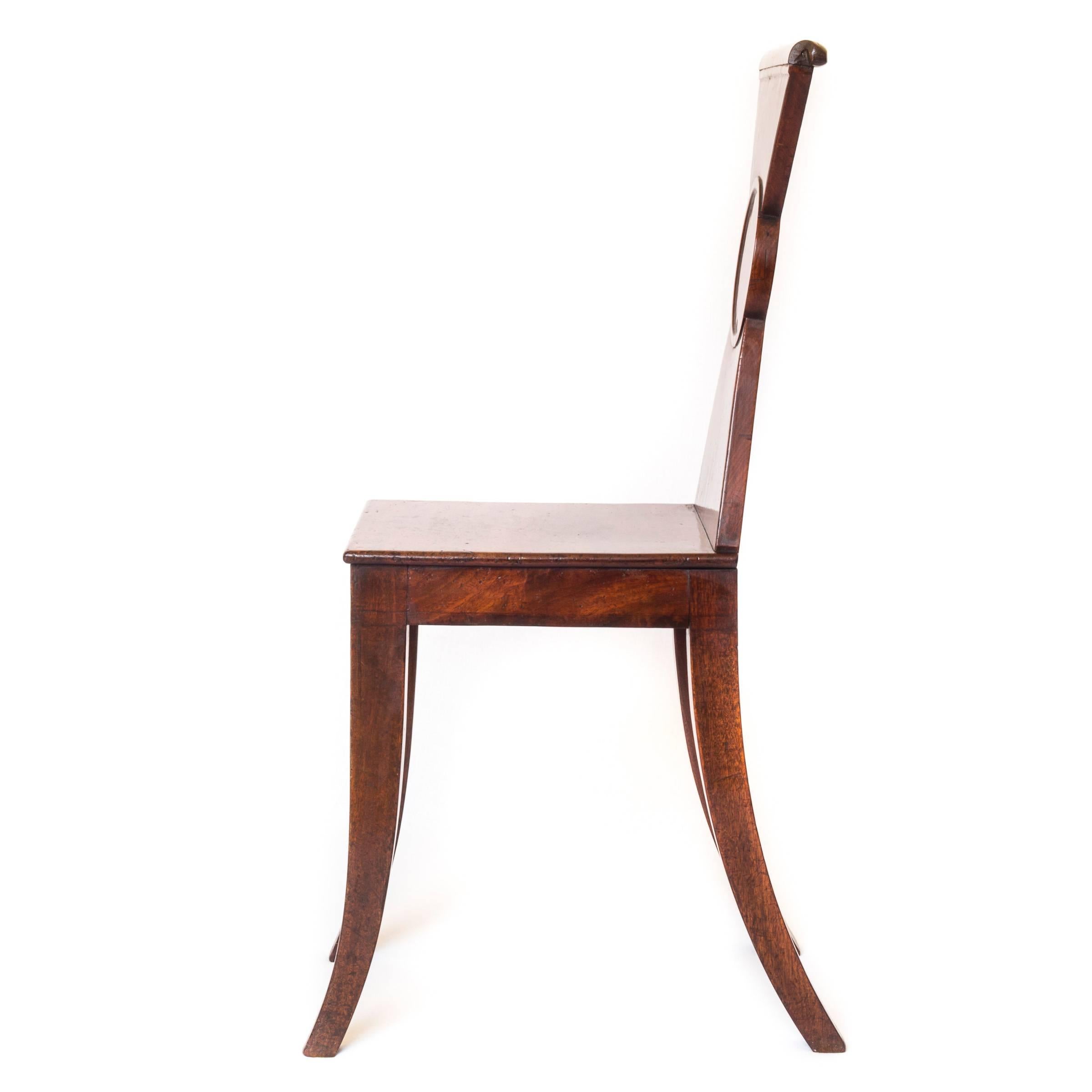 Gillows, Fine Pair of Regency Hall Chairs at 1stDibs