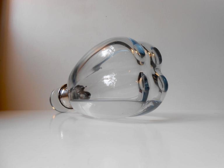 1930s Sterling and Crystal Decanter by Carl F. Christiansen and Hugh ...