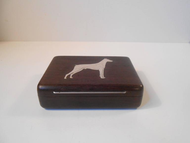'Great Dane' Box in Sterling and Bog Oak by Axel Salomonsen Danish ...