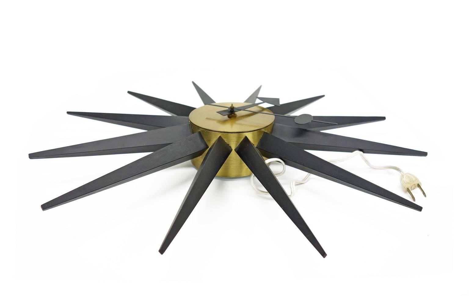 George Nelson Spike Clock by Howard Miller at 1stDibs