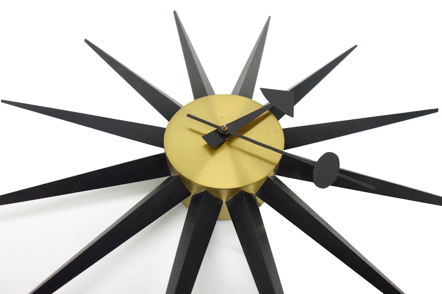 George Nelson Spike Clock by Howard Miller at 1stDibs
