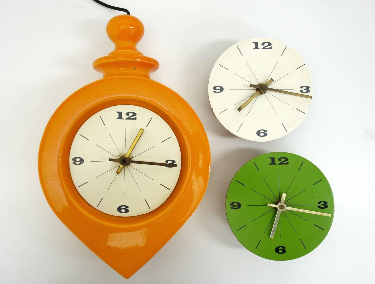 Charles Chaney Hanging Clock by Vohann of California at 1stdibs