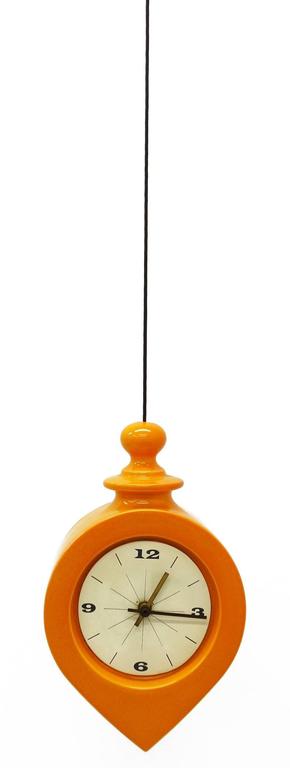 Charles Chaney Hanging Clock by Vohann of California at 1stDibs