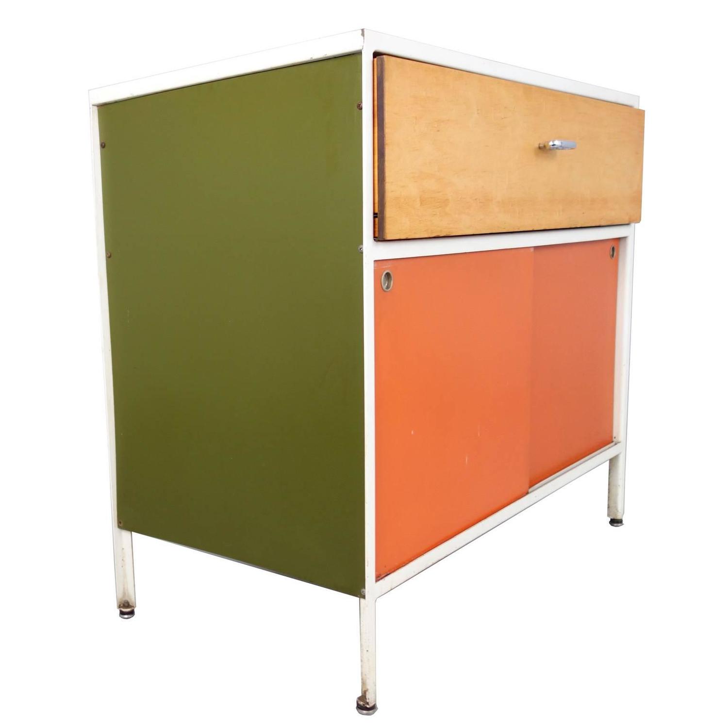 George Nelson Steel Frame Cabinet by Herman Miller at 1stdibs