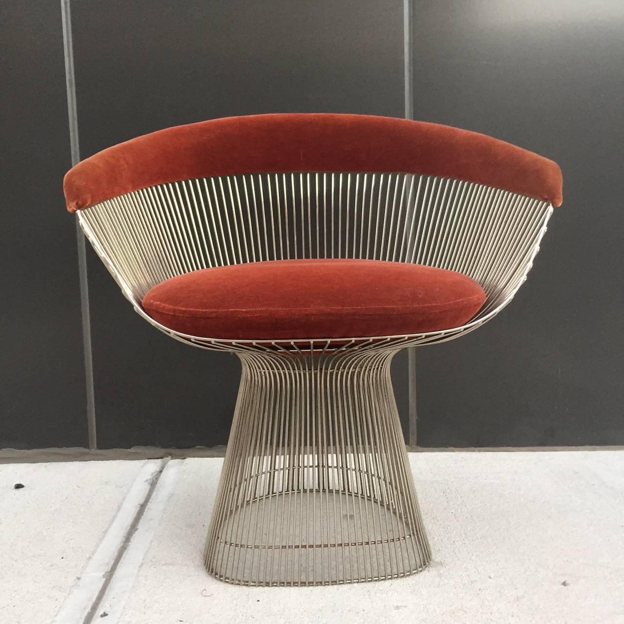 Warren Platner for Knoll Mid-Century Modern Accent Wire Chair For Sale ...