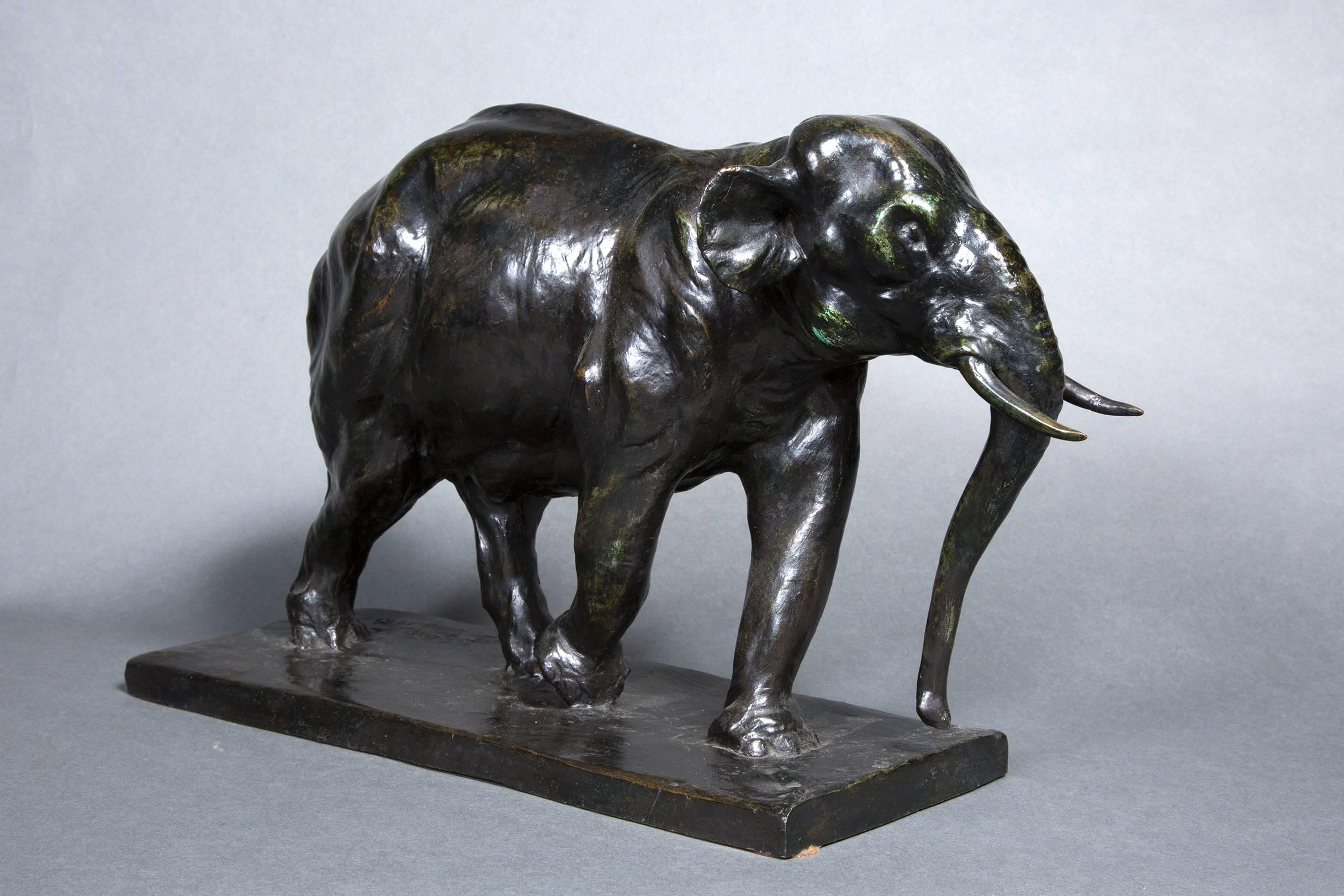 Bronze Elephant Designed by Jean-Marie Gaspar (1861-1931), Belgium at ...