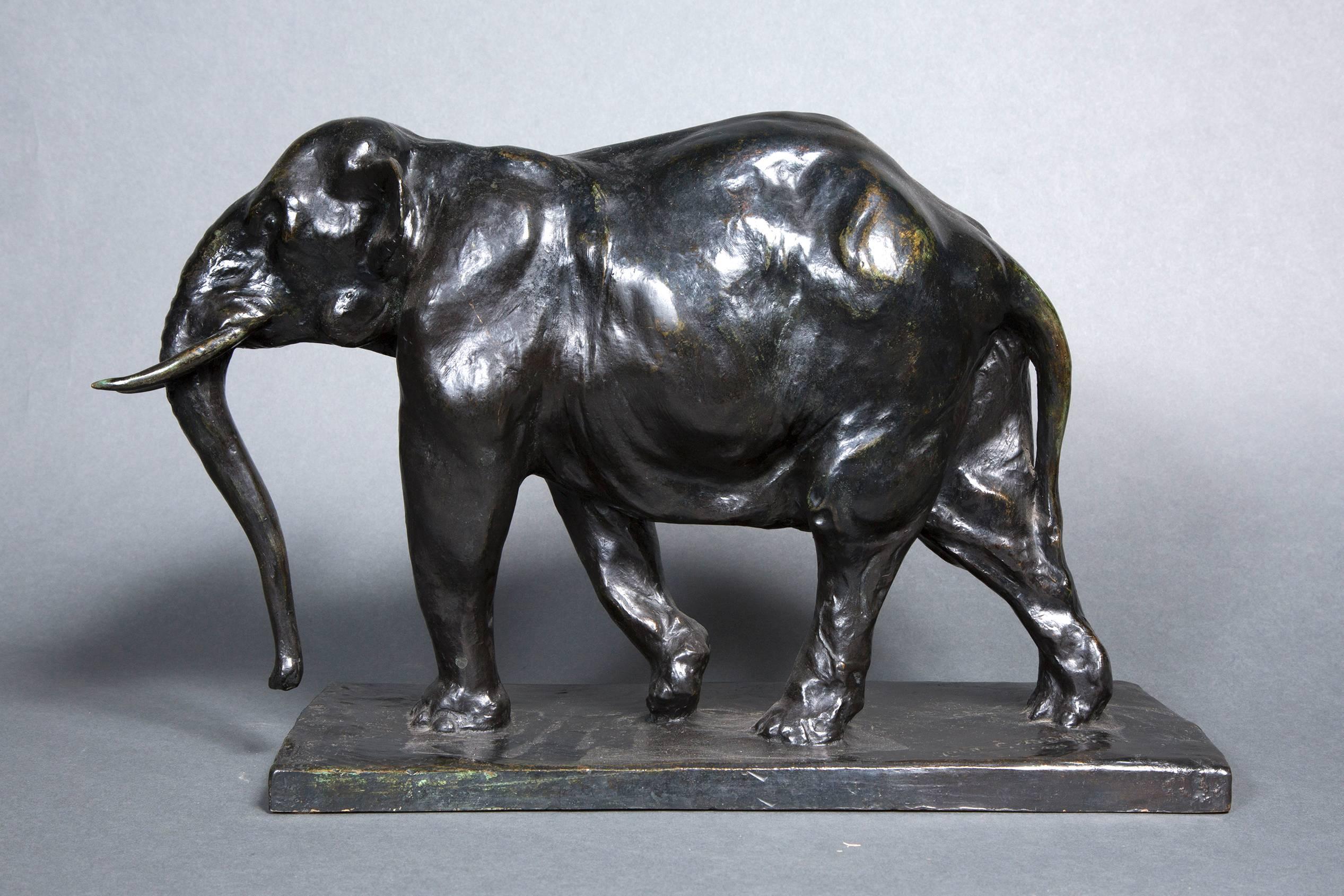 Bronze Elephant Designed by Jean-Marie Gaspar (1861-1931), Belgium at ...