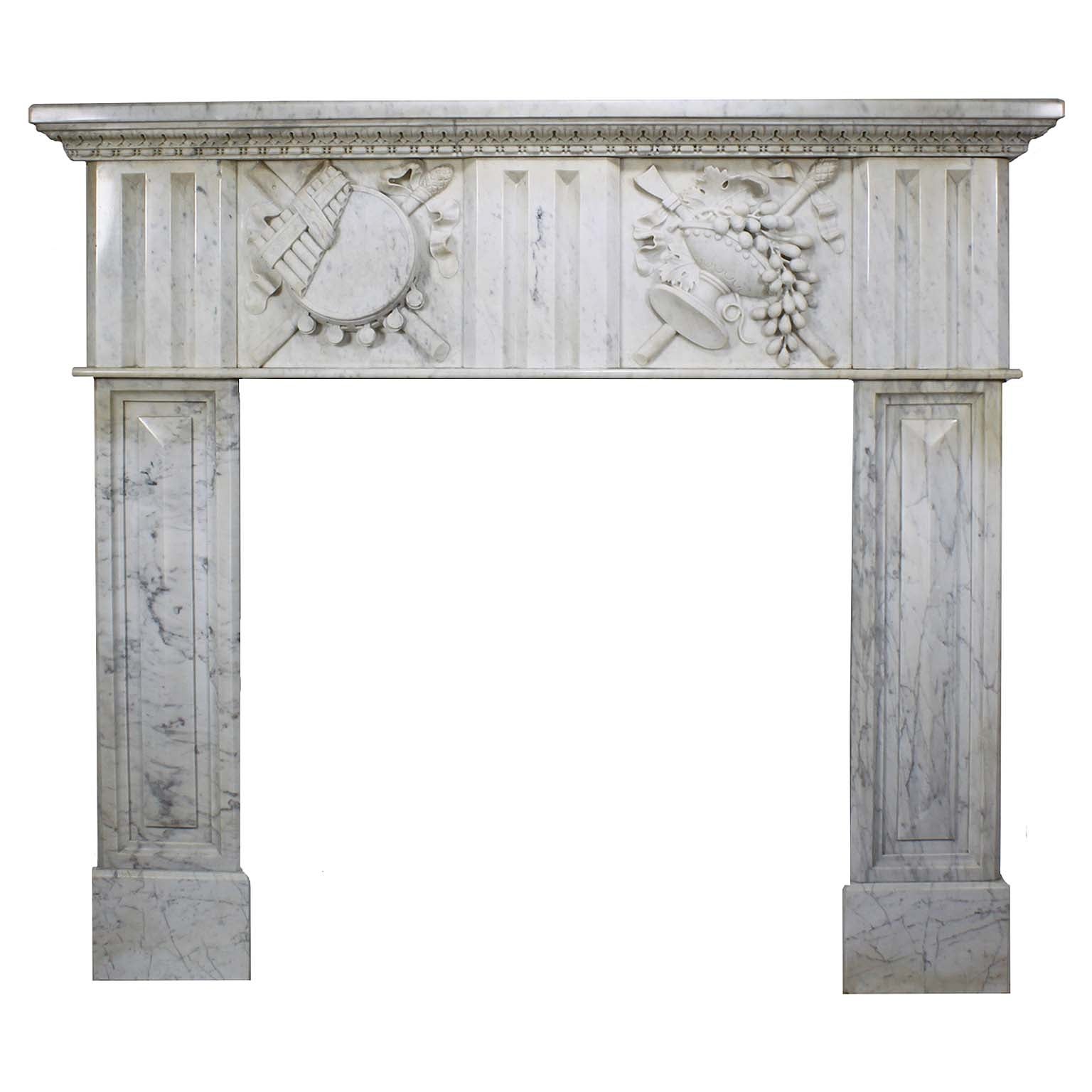 Carved White Victorian Corbel Arched Mantel from East 10th Street in ...