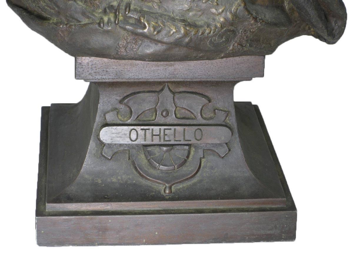 19th Century Lifesize Bronze Bust of Othello after Gaston Veuvenot ...